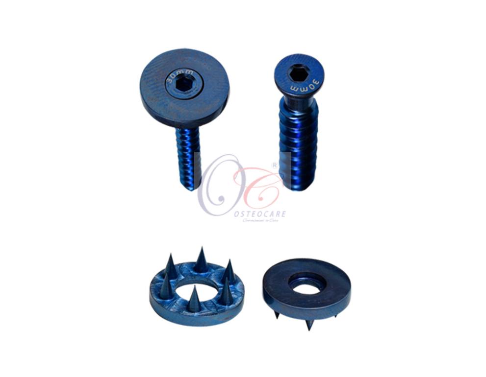 OC Low Profile Cancellous Screw and Spiked Washer - Osteocare